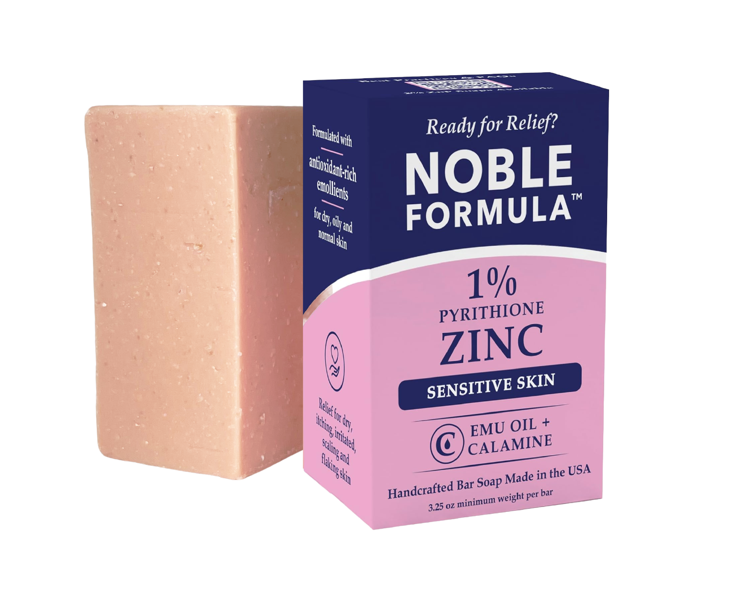 EMU & CALAMINE BAR SOAP 1% ZnP - Alise Sensitive Skin Line – Noble Formula